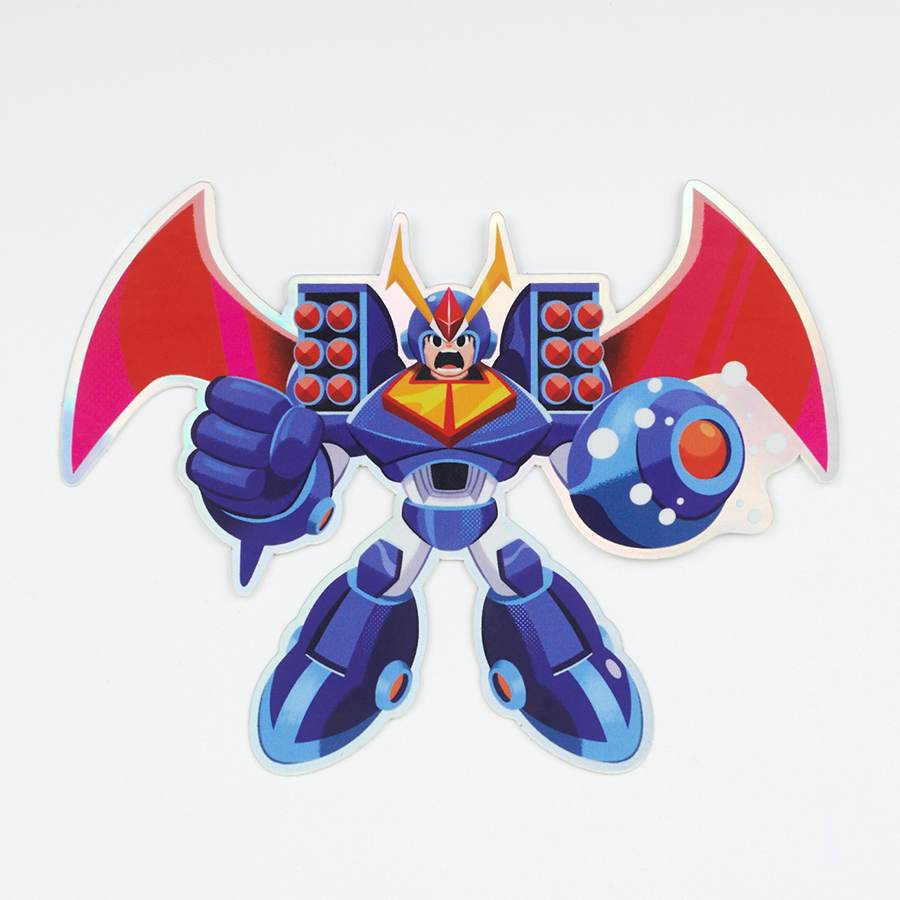 Hyper Mega Man - Holographic Sticker – The Beast Is Back Inc