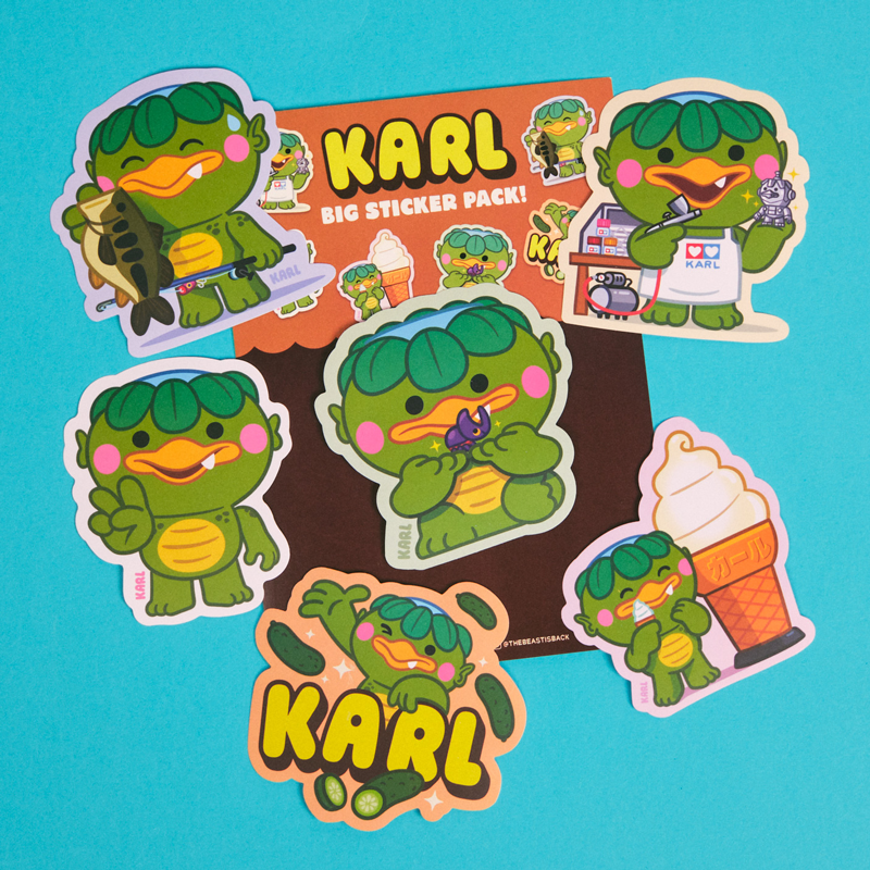Karl - Big Sticker Pack – The Beast Is Back Inc