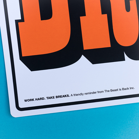 DRAW shop sign - Screen Print – The Beast Is Back Inc