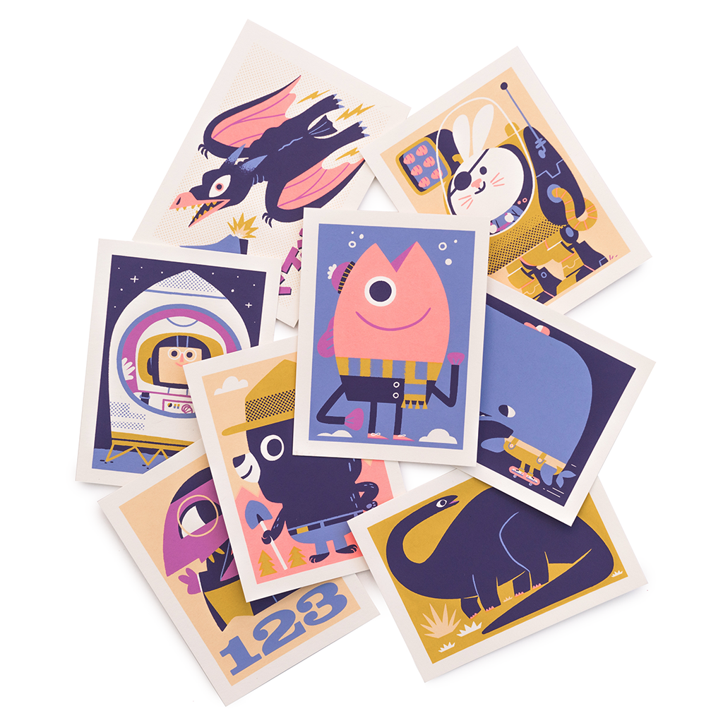 Mini Screen Prints SET 3 – The Beast Is Back Inc