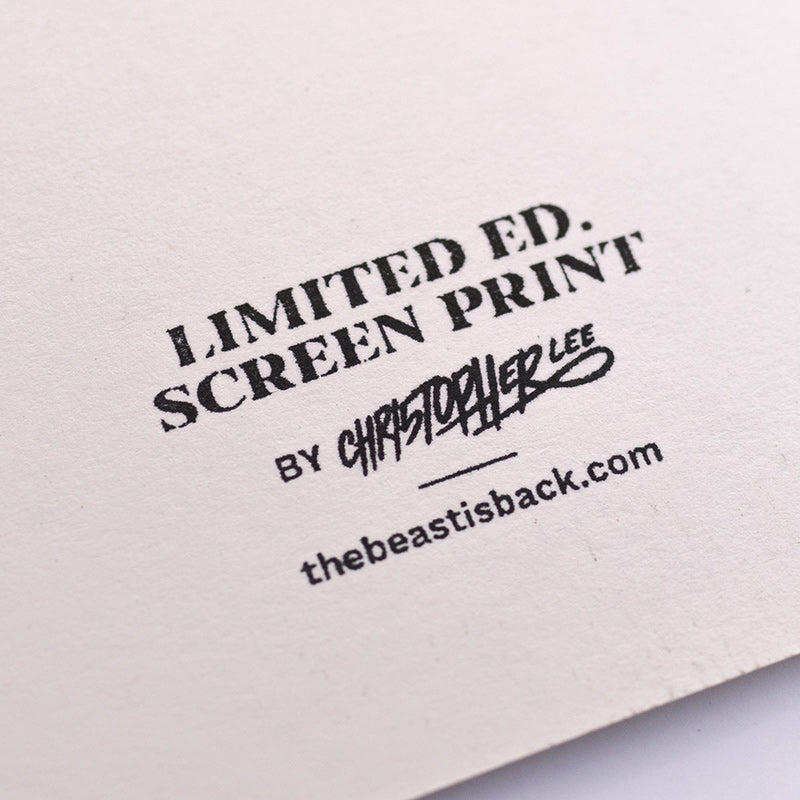 Mini Screen Prints SET 3 – The Beast Is Back Inc
