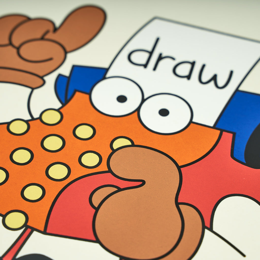 draw (Typewriter) - Screen Print – The Beast Is Back Inc